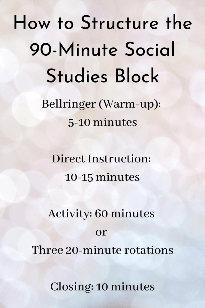 How to Structure a 90-minute Block Social Studies Class – historywithmissc